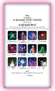 The Nightmare Before Christmas Light Trail